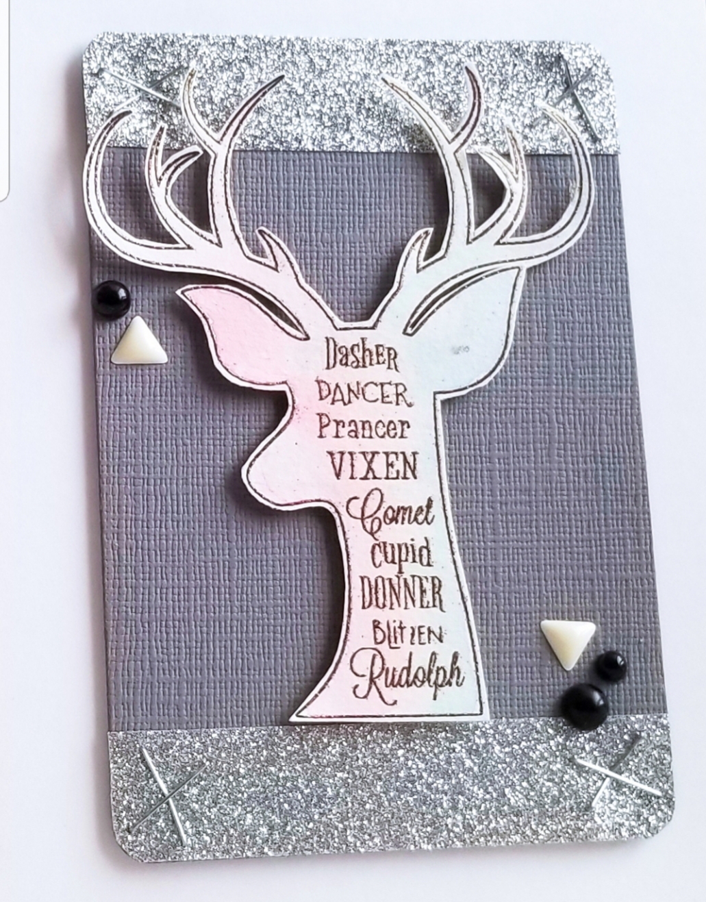 Jazzy Paper Designs: Reindeer Christmas Card