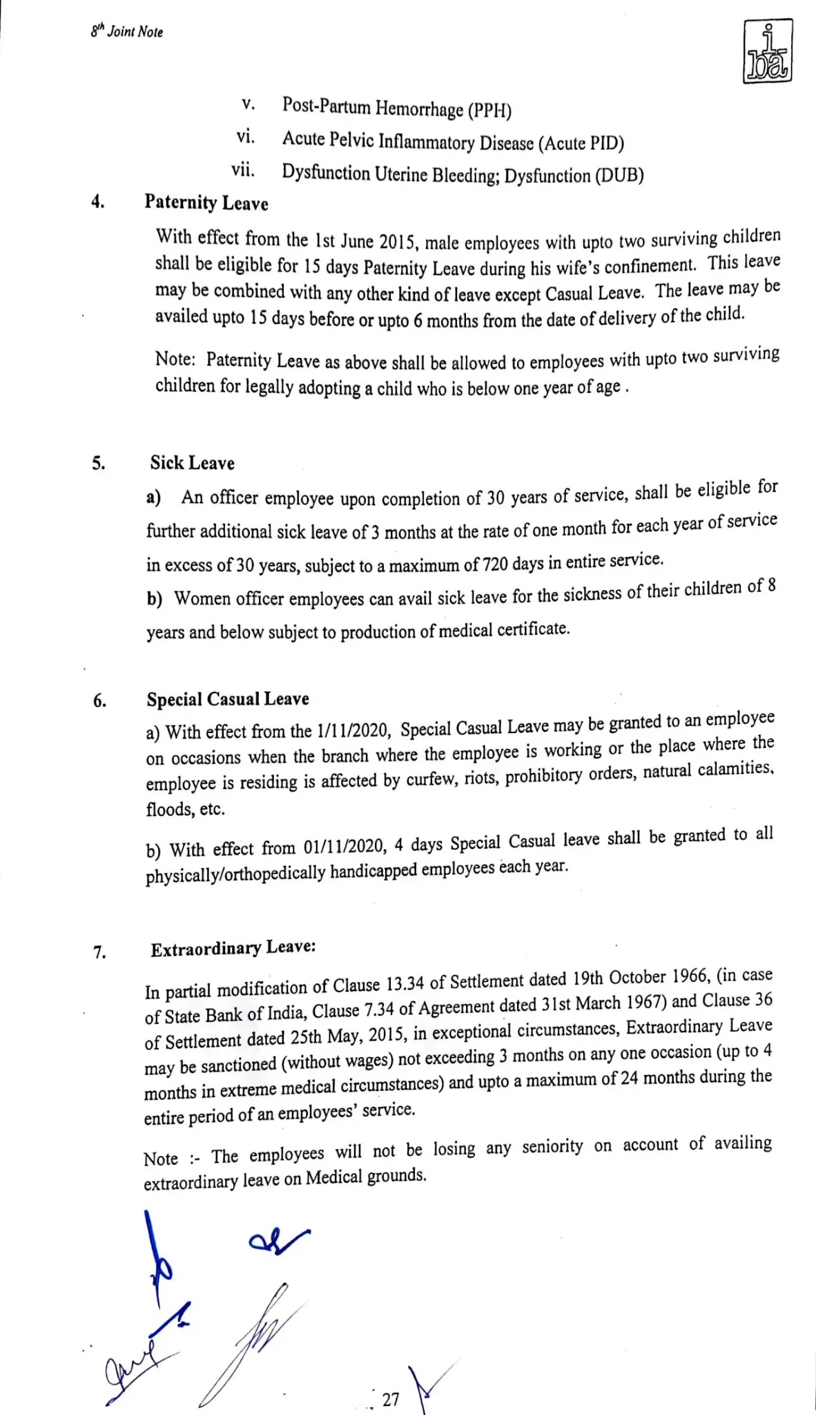 Officers Joint Note dated 11.11.2020 (Applicable date 01.11.2017 ...