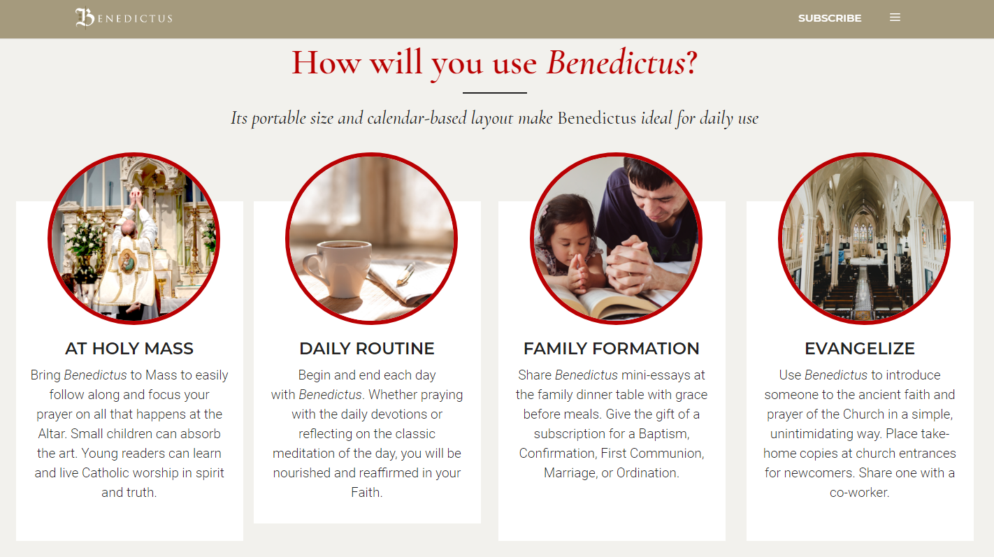 New Liturgical Movement: Sophia Press Announces Benedictus, a New ...