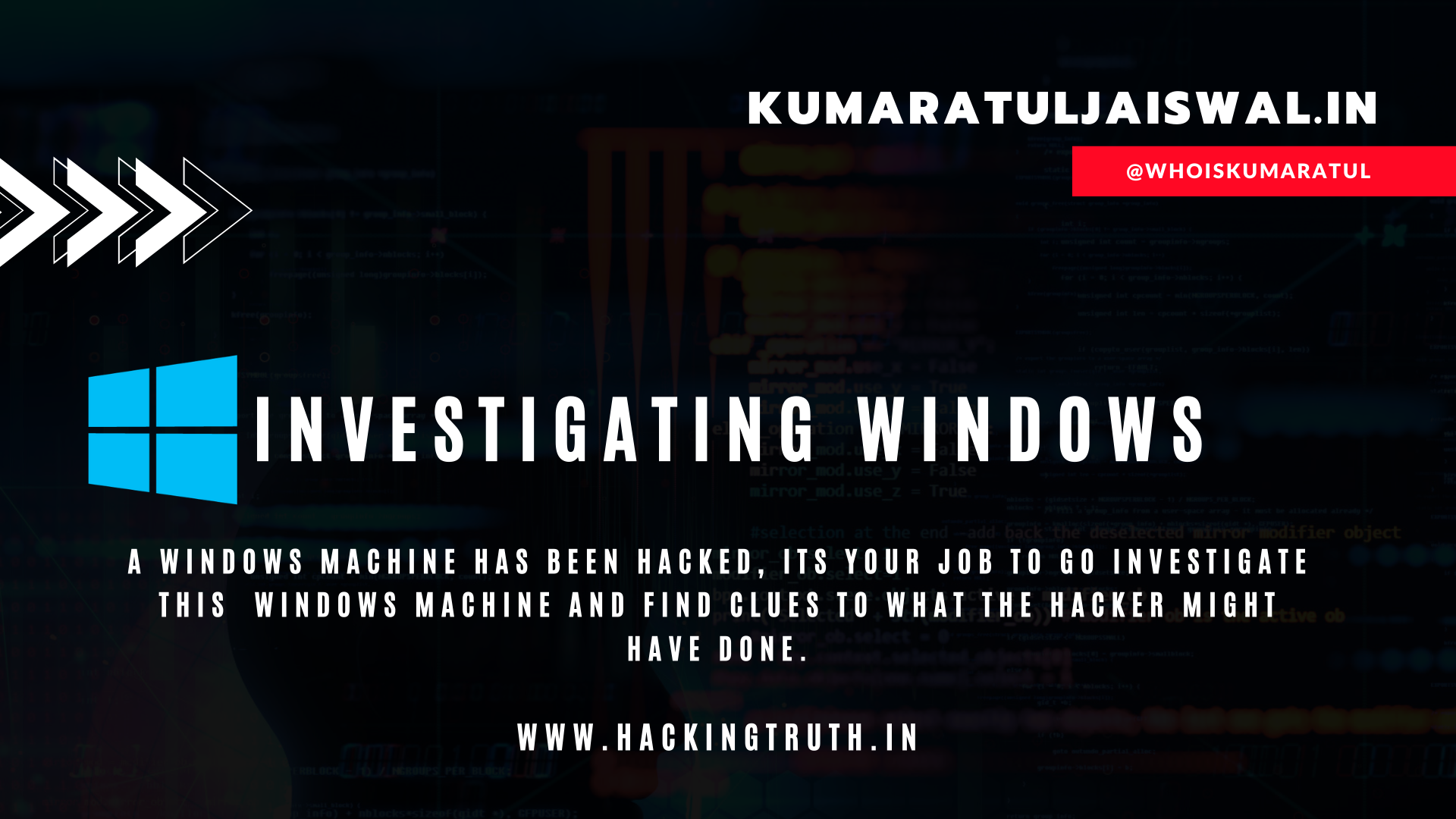 TryHackMe Investigating Windows | Hacking Truth.in