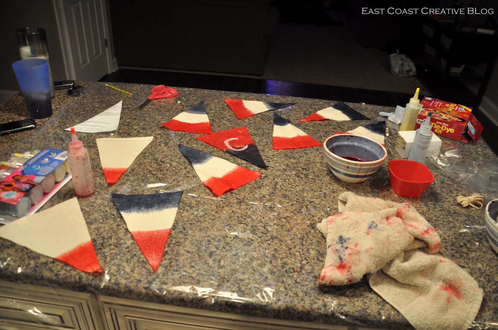 Tie Dye Pennant Banner & Sign | East Coast Creative