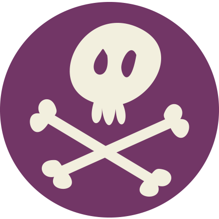 Skull and Bones Emoticon | Symbols & Emoticons