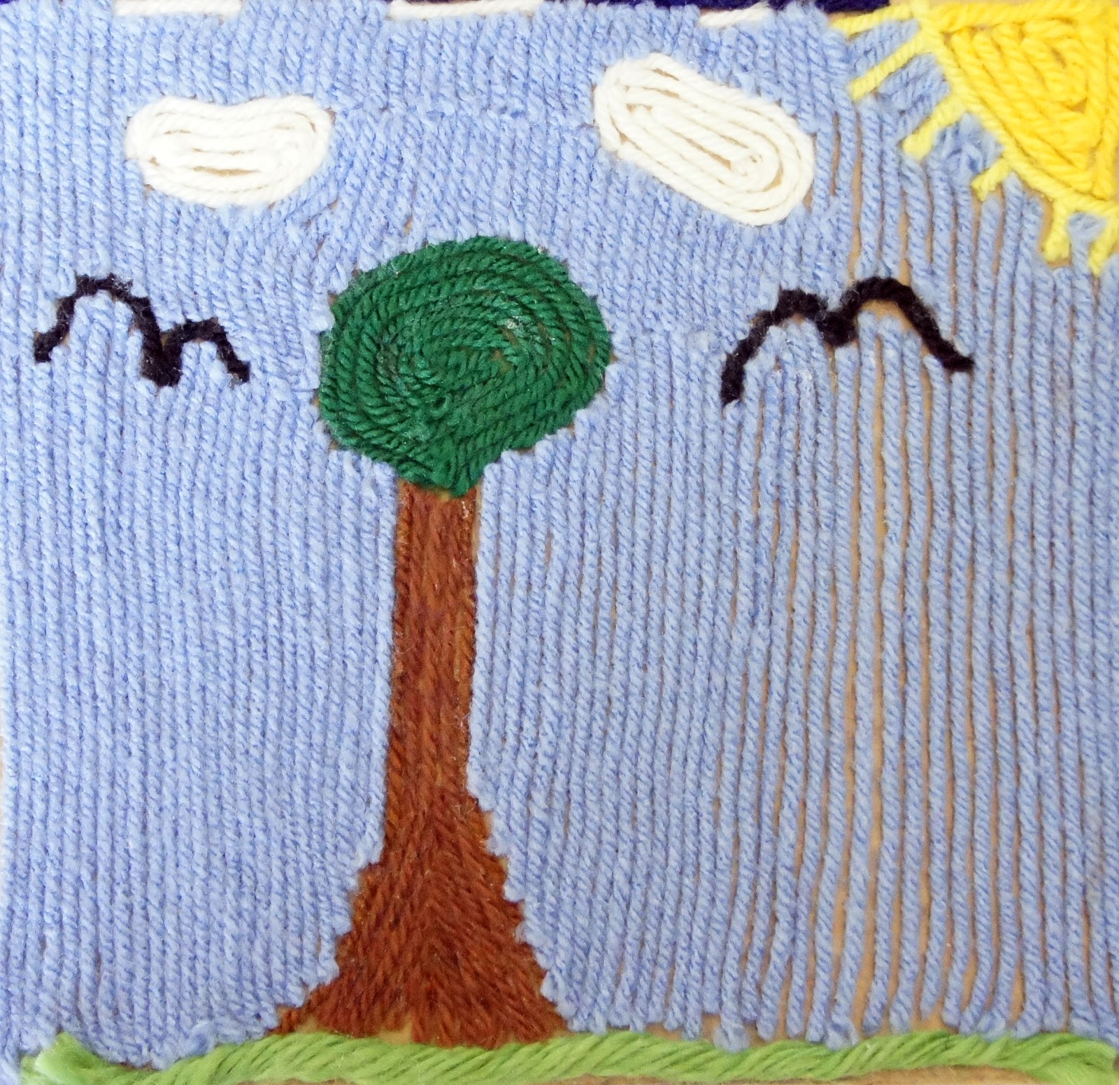 Crafts: Yarn Painting