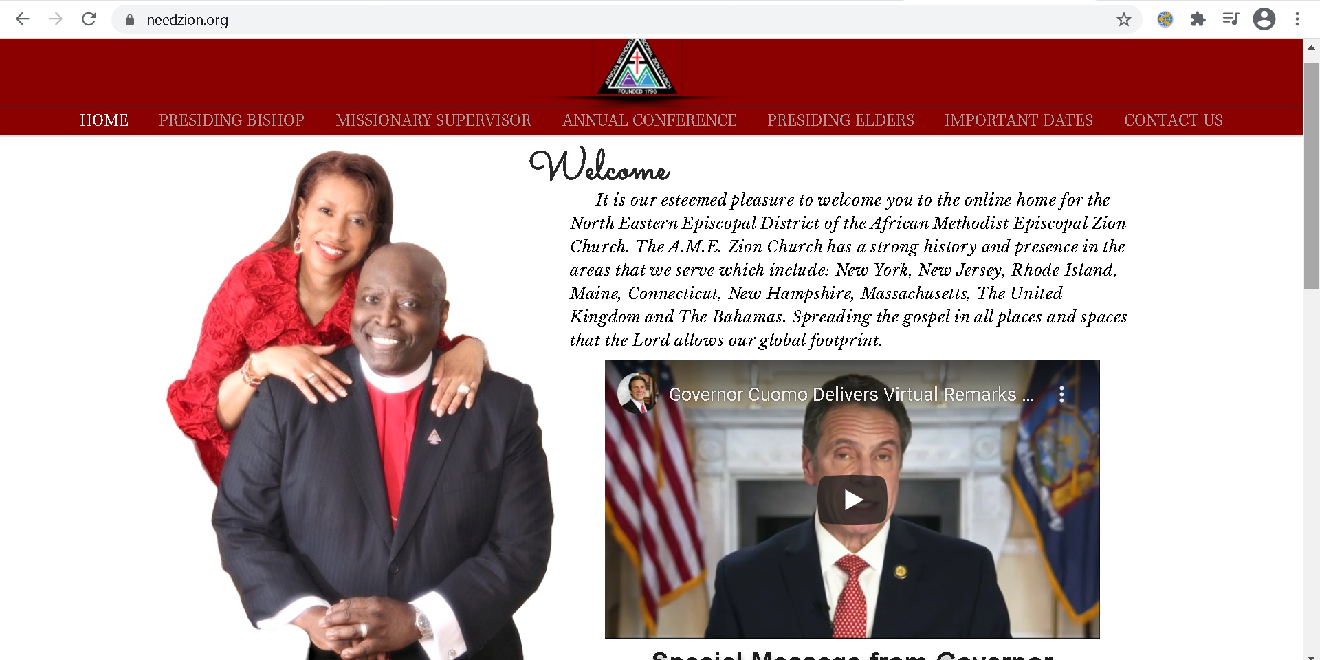 North Eastern Episcopal District - African Methodist Episcopal Zion ...