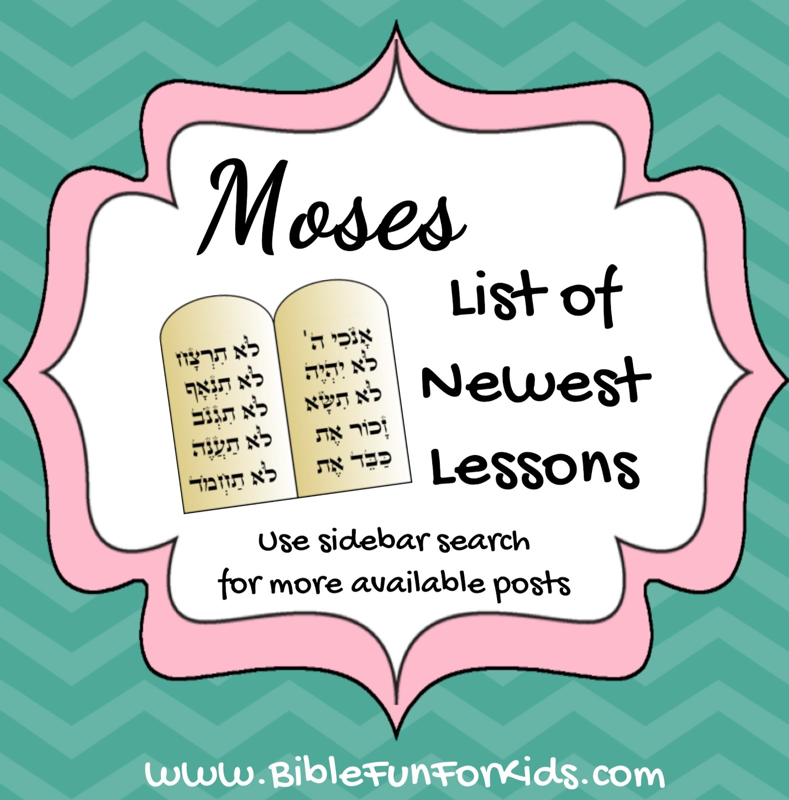 Moses Lesson List With Links | Bible Fun For Kids