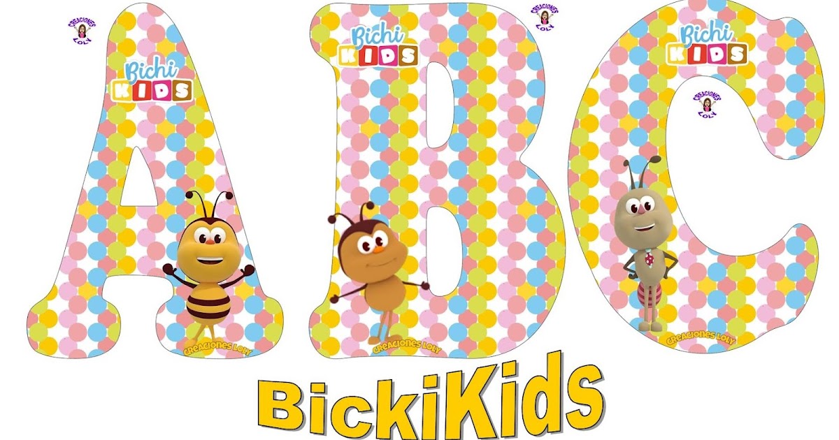 Creaciones Loly: ABCEDARIO BICHIKIDS
