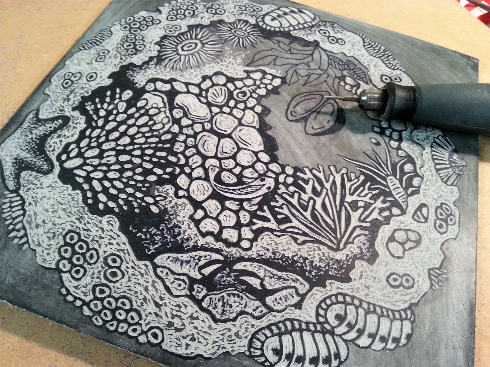 Toni Hartill Art: Honour Ring Circular Print Project