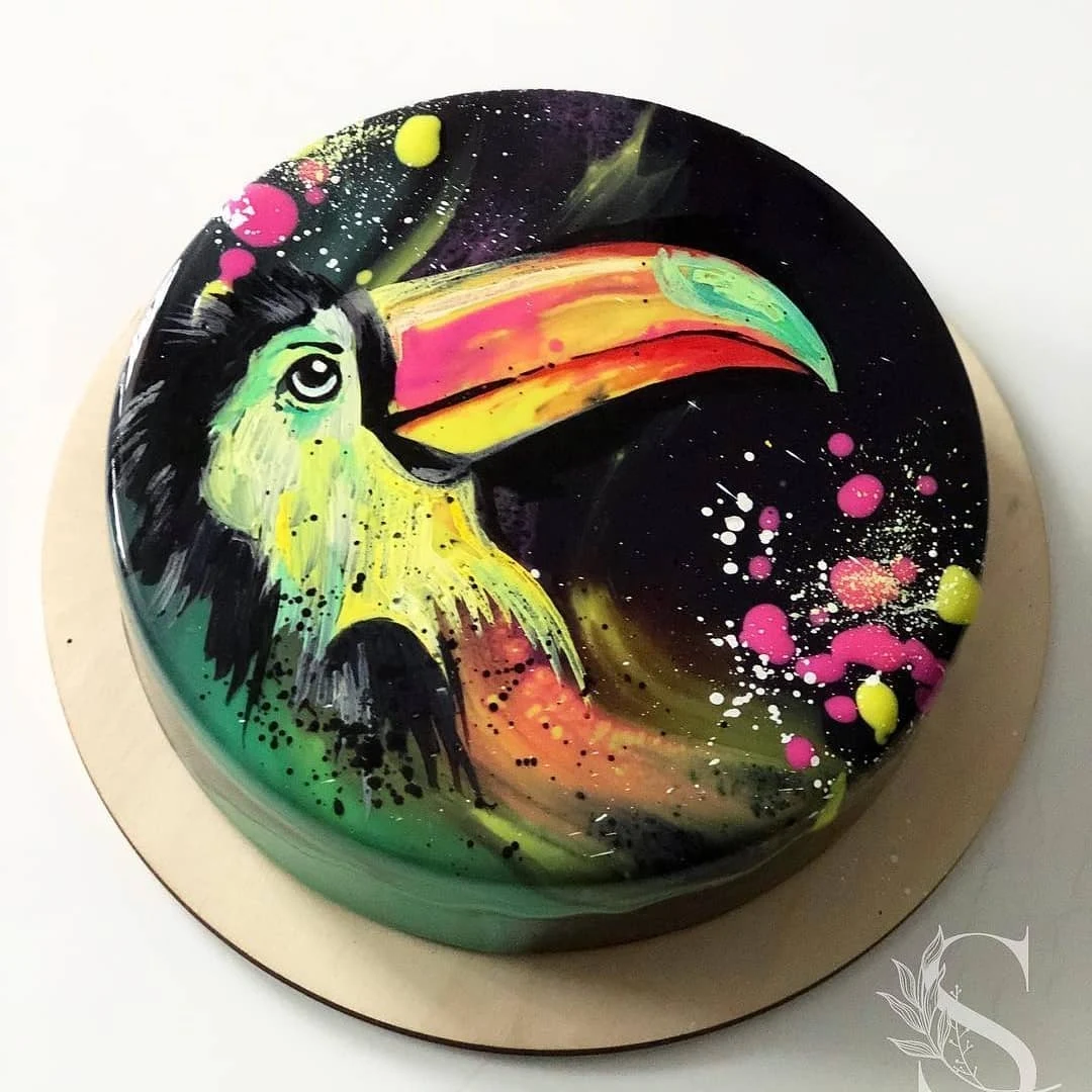 15 Hand-painted animal cake design by Slivki_vrn | Melody Jacob