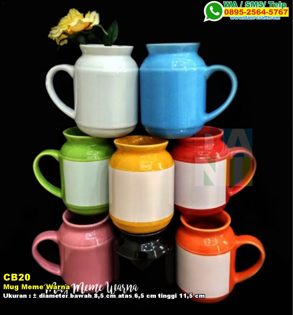Mug Meme Warna | Souvenir Pernikahan