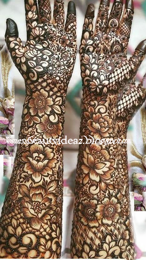 Different styles of Mahandi desgins