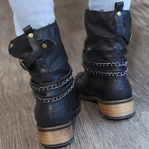 [Storets] Chain Wrap Around Boots | KSTYLICK - Latest Korean Fashion ...