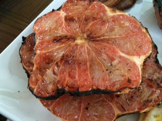 A Couple in the Kitchen: Grilled Pomelo "Steaks"