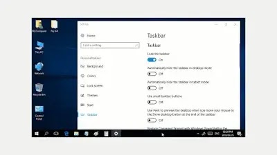 تحكمات شريط المهام و ايقونات شريط المهام Taskbar Controls And Icons Computer Engineer