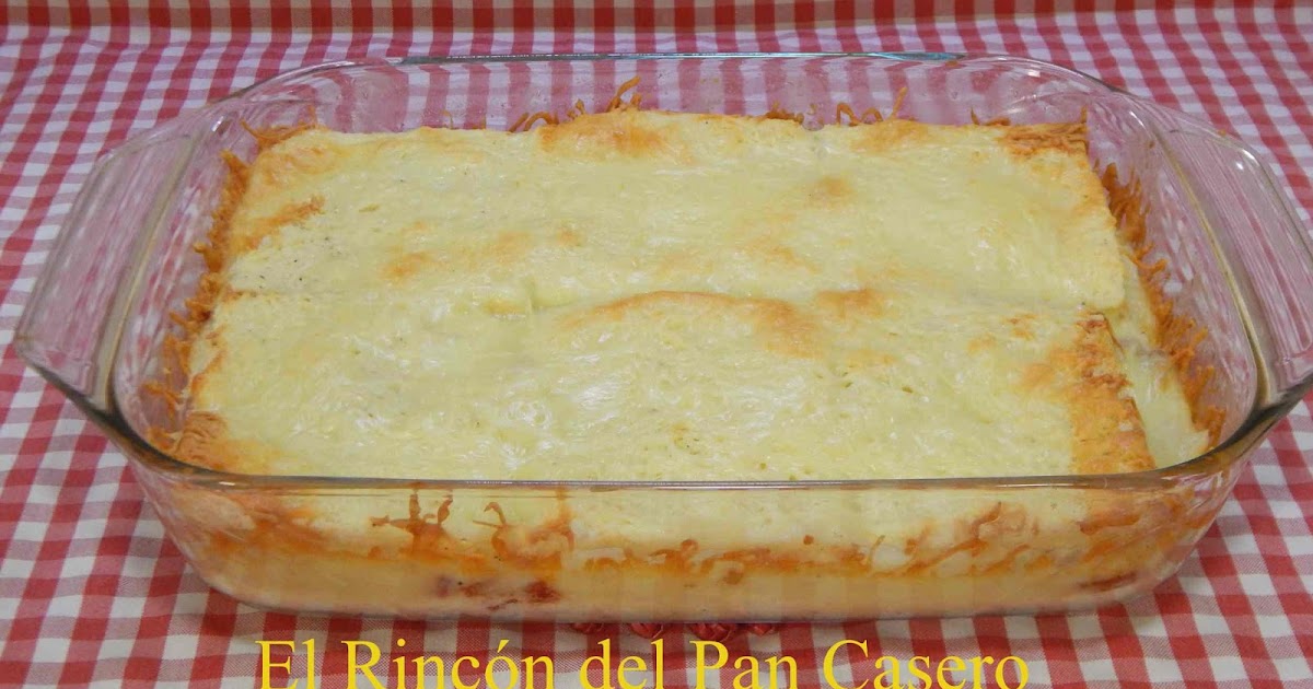 Receta fácil de pastel caliente de pan de molde con jamón y queso