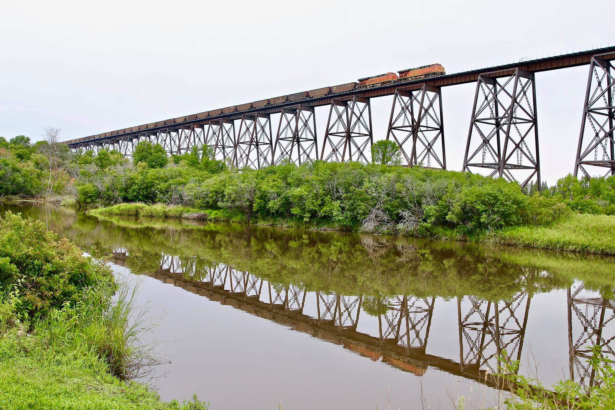 Industrial History: 1908 BNSF/NP Highline Bridge over Sheyenne River at ...