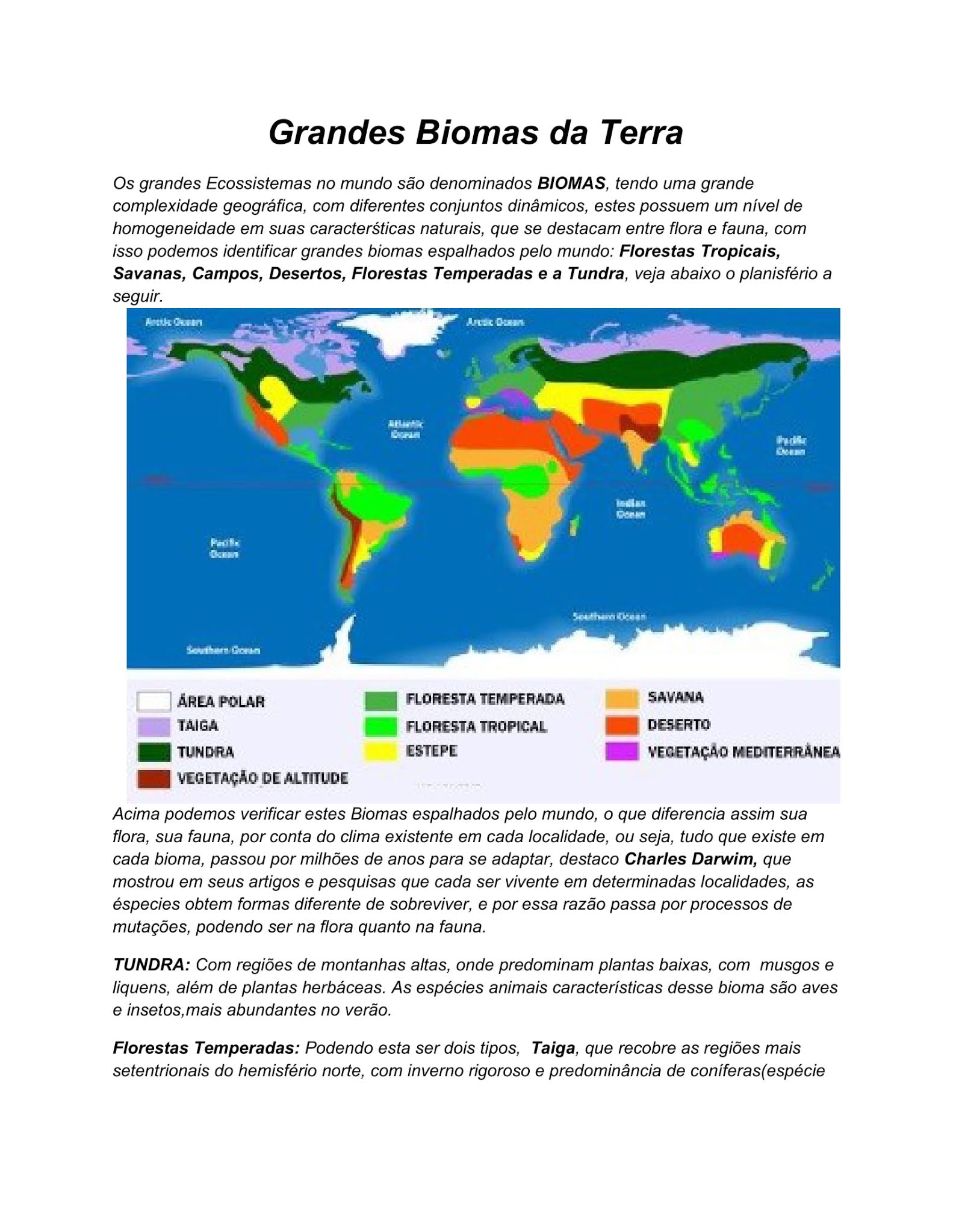 Geografia-Biomas do Mundo