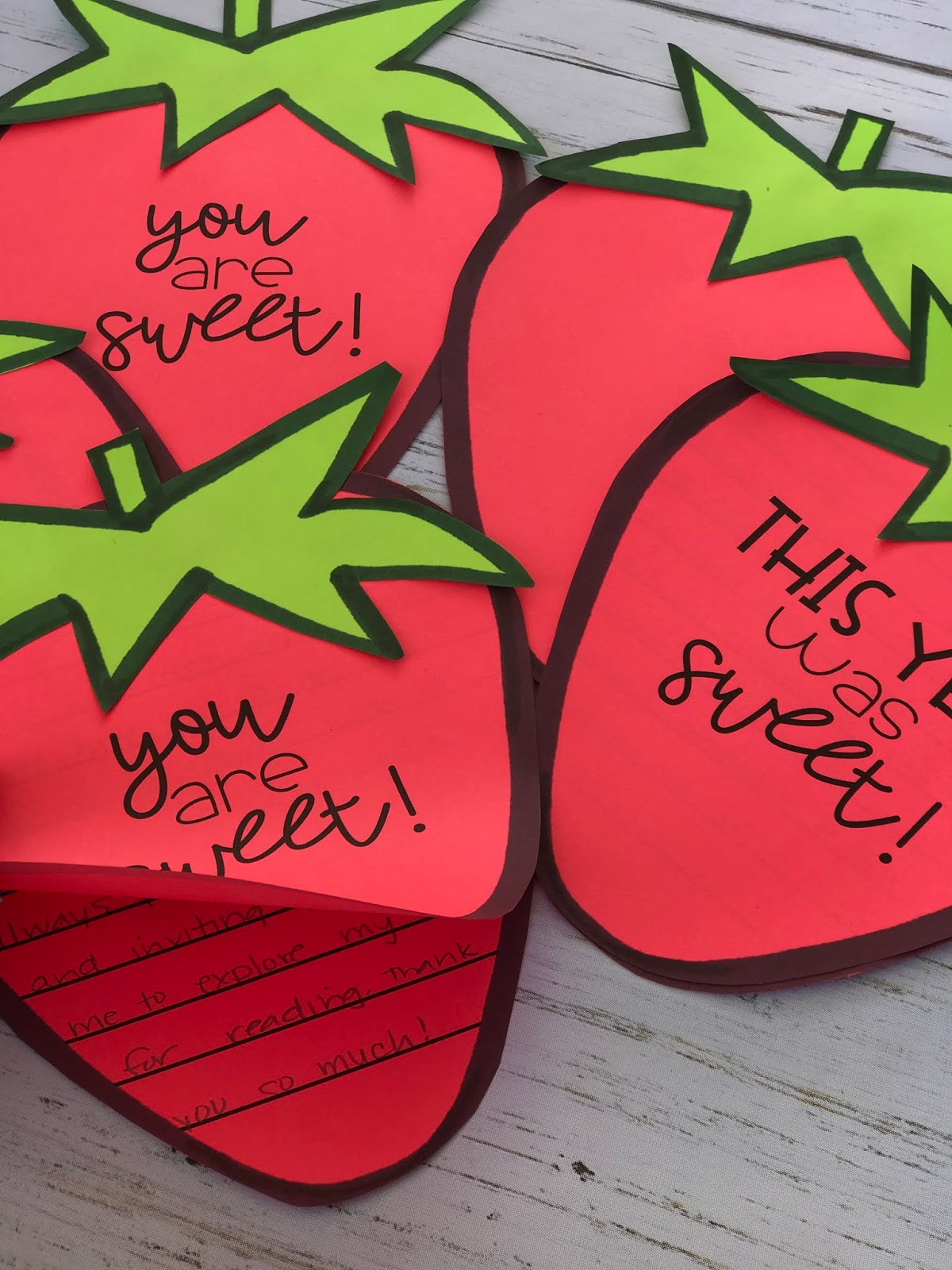 Strawberry Craft - Apples & ABC's