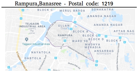 Rampura / Banasree Postal Code 1219