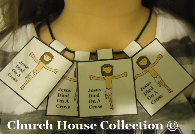 Church House Collection Blog: Jesus Died On A Cross Necklace Craft