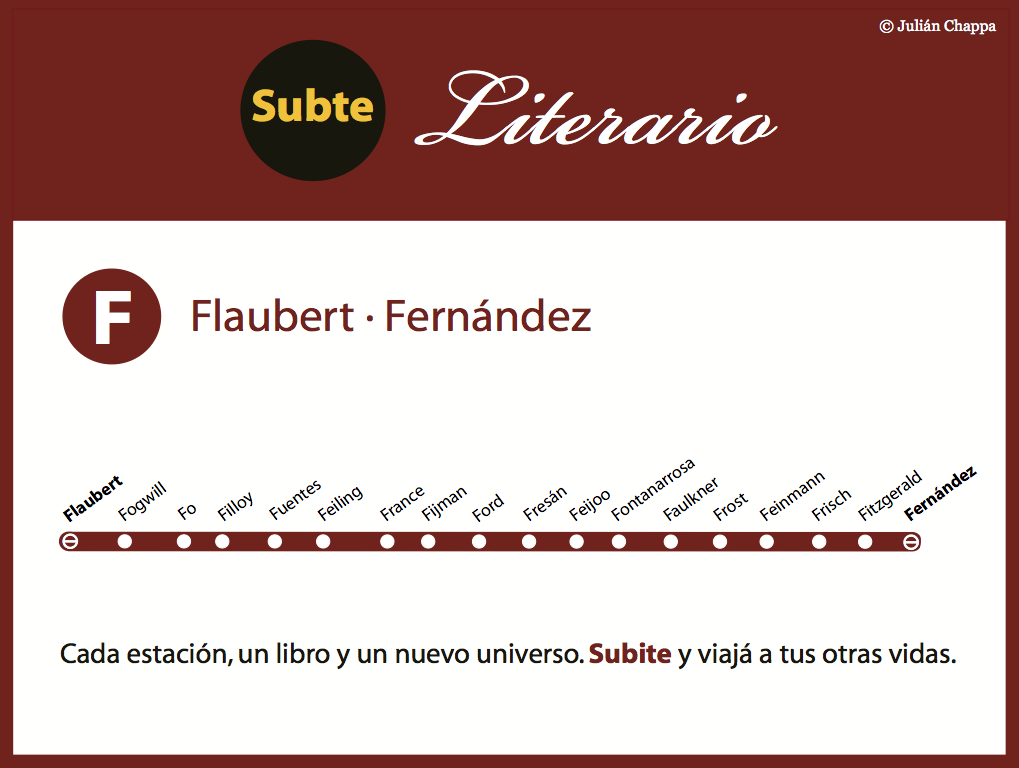 Subte Literario: Subte Literario · Línea F