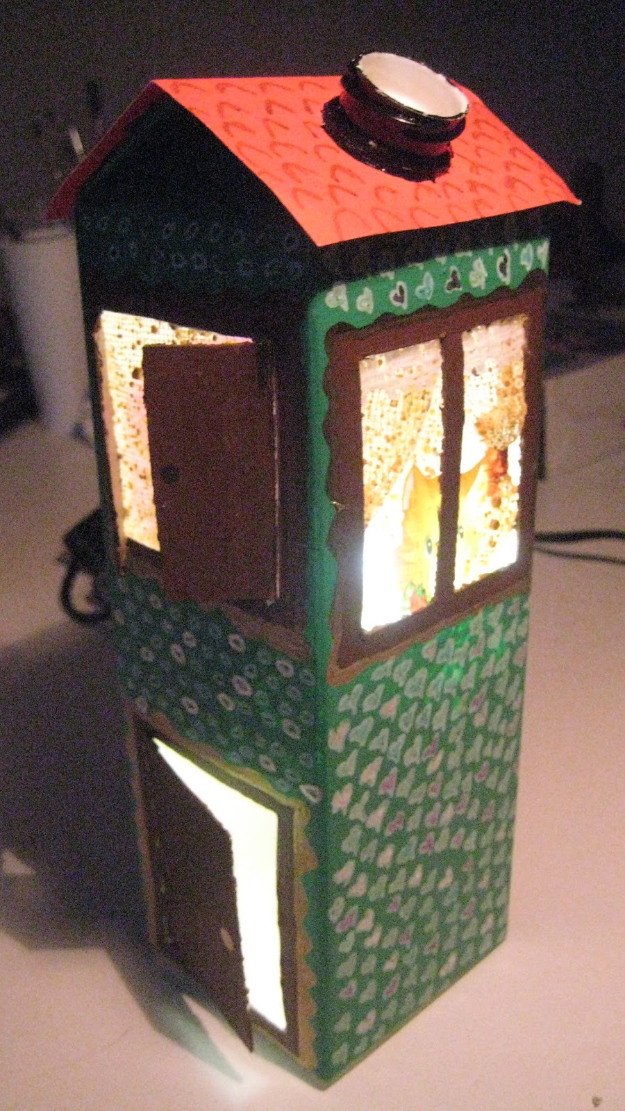 punkartkaietsi: Milk carton into baby night lantern