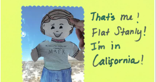 Flat Stanley Around the World!: Mark's Flat Stanley in California!