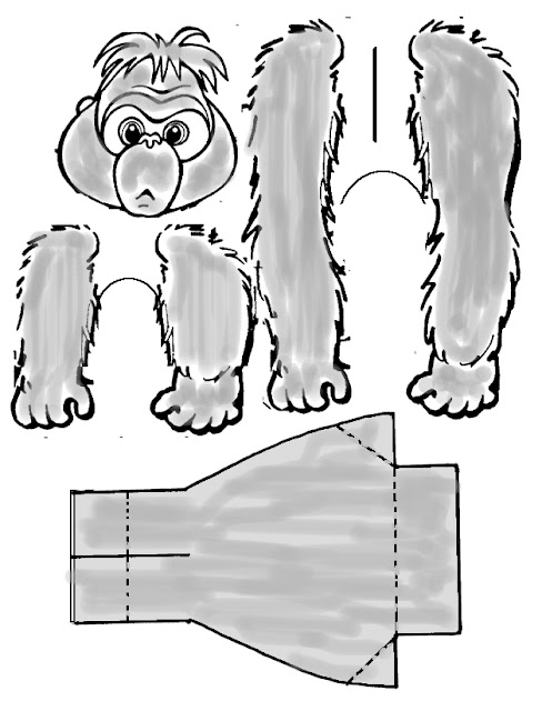 Free and Easy Crafts for Kids: Gorilla Craft and Activities