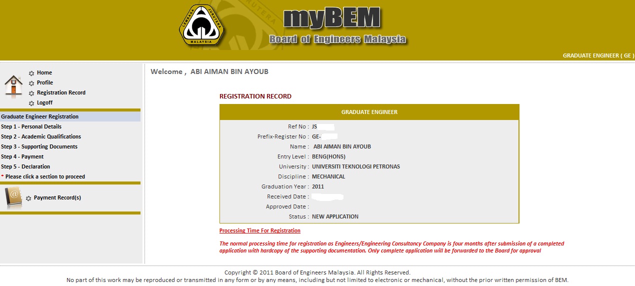 Cara Register Graduate Engineer dengan BEM Step by step dengan Gambar ...