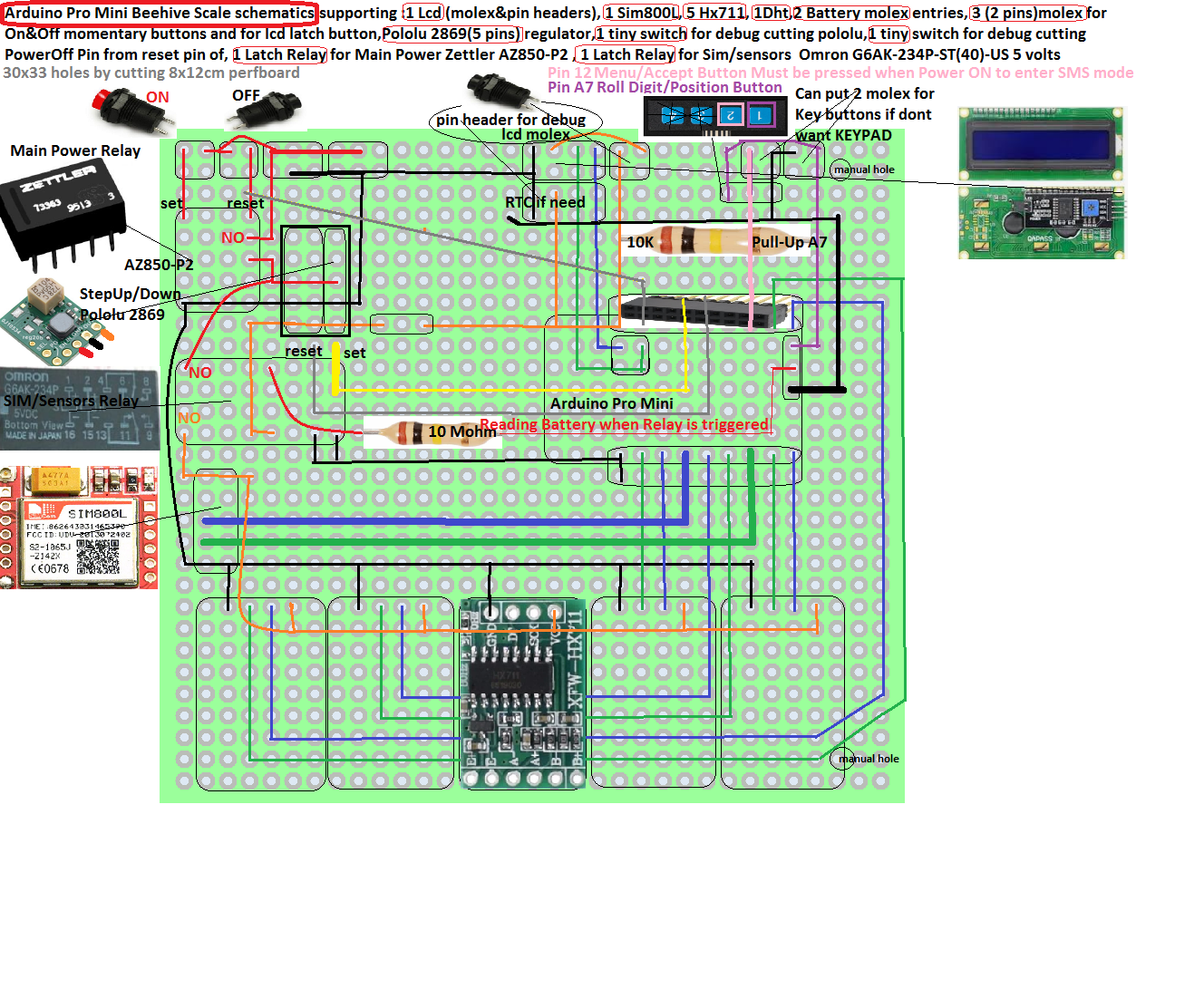 jimakoskx: Μελισσοζυγαρια Arduino Beehive 5 Scales Dht ThingSpeak Sms ...