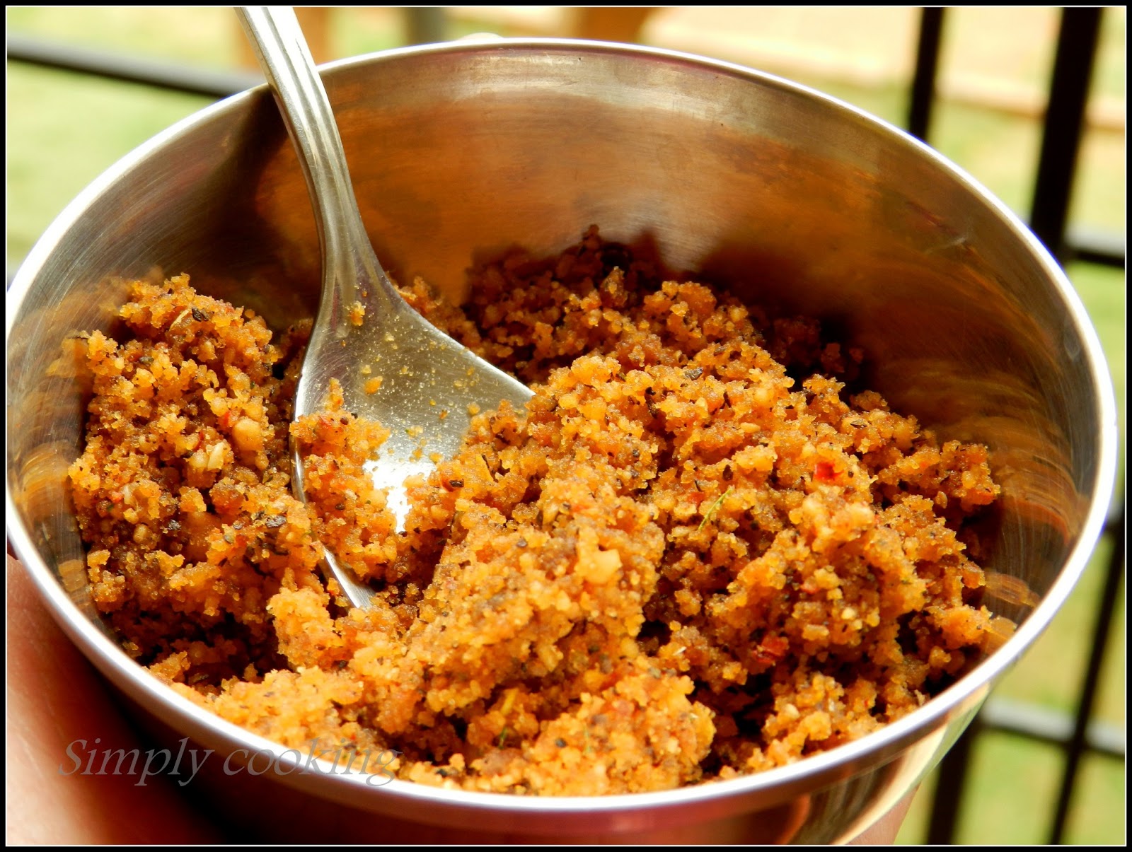 Simply cooking kitchen: Garlic- copra ( dried coconut) chutney