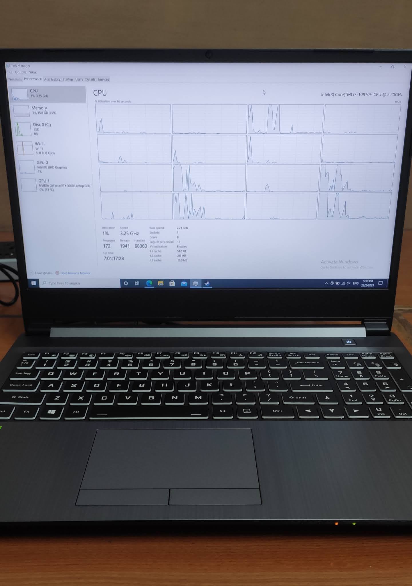 [REVIEW] Level51 Forge 15X 2021 (i7-10870H, RTX 3060)