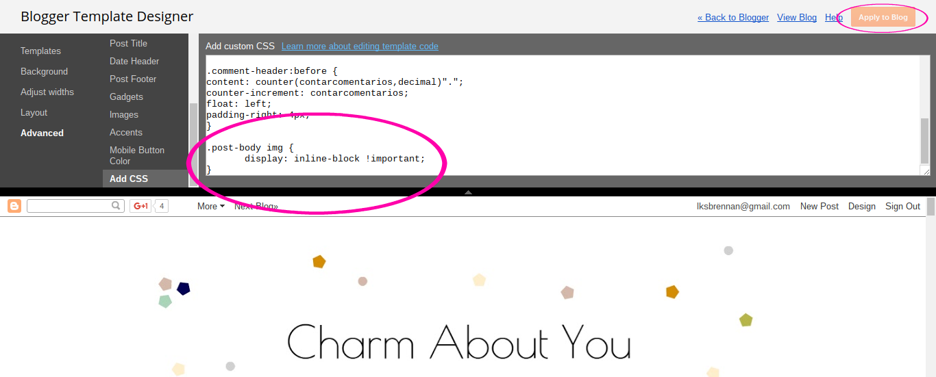 quick fix for blogger! ☆ / CHARM ABOUT YOU