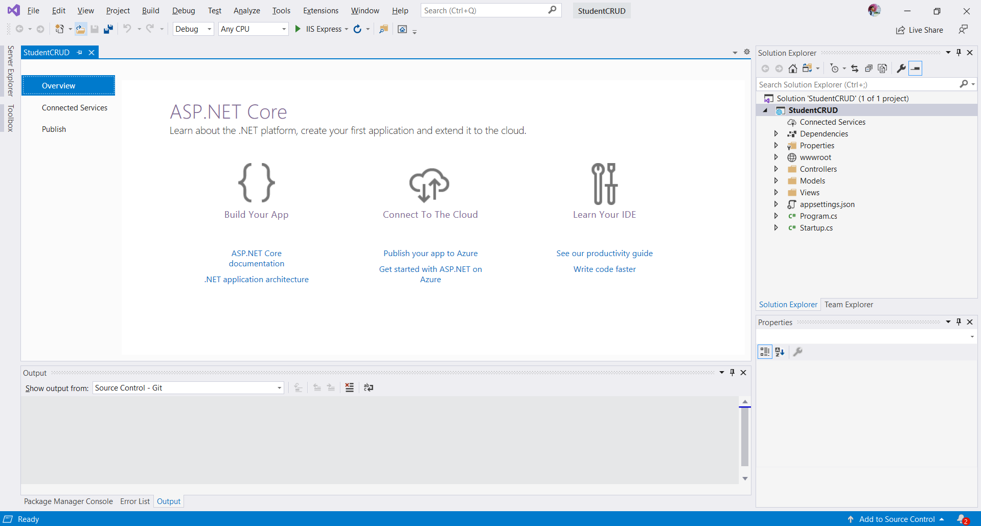 Hướng dẫn tạo CRUD với ASP.NET Core MVC