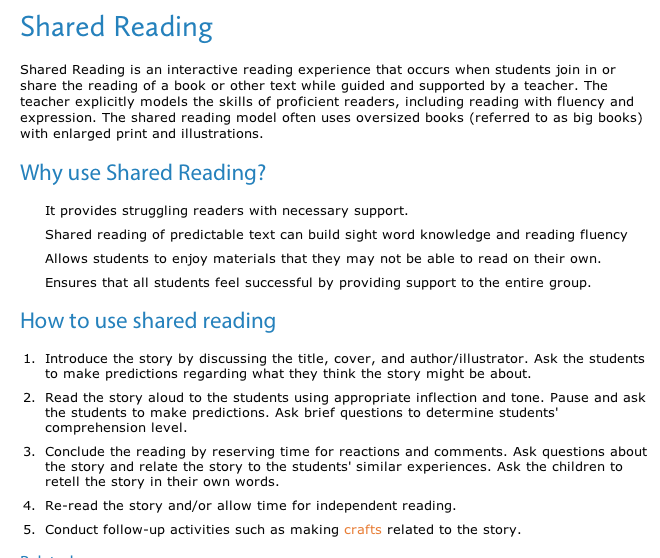 Shared Reading - Taming My Flock of Firsties