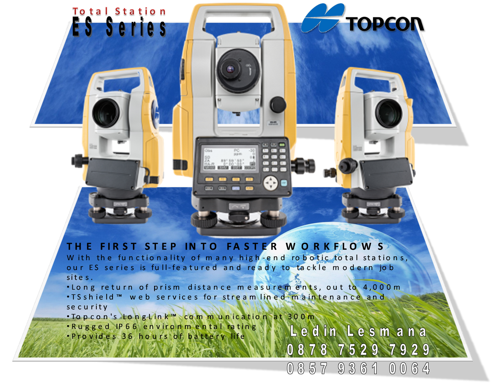 TOPCON Total Station ES Series - Mandiri Sejahtera Survey