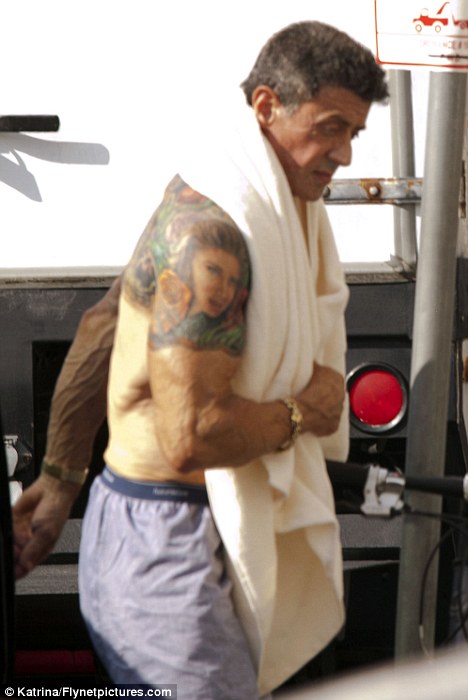 UnpredictableEngee's Blog: Sylvester Stallone shows off his array of ...