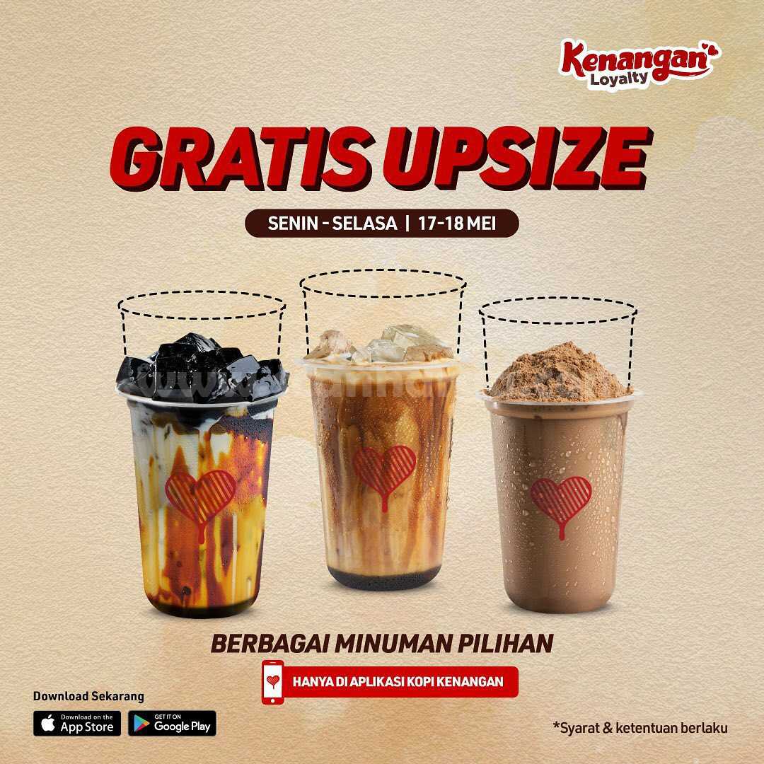 Promo KOPI KENANGAN FLASH SALE - GRATIS UPSIZE - scanharga