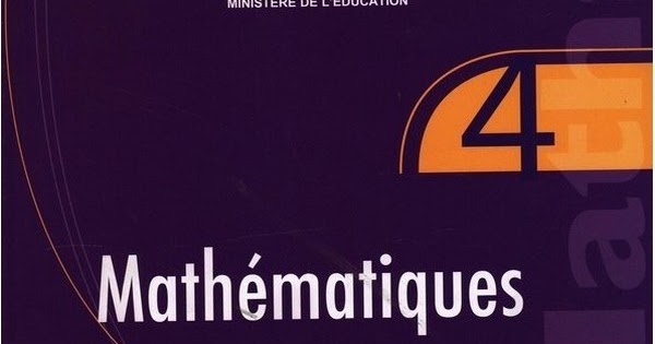 Mathématiques - 4ème année de l’enseignement secondaire - Sciences ...