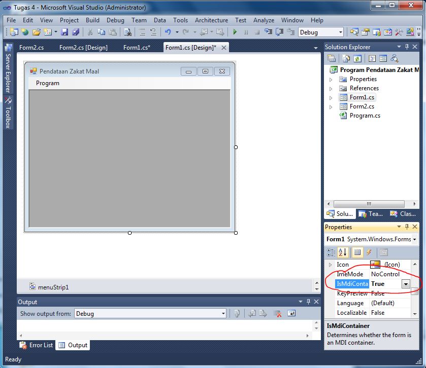 Chendikiany: Membuat Form MDI dan Memanggil Aplikasi Console lewat MenuBar pada Aplikasi Windows ...