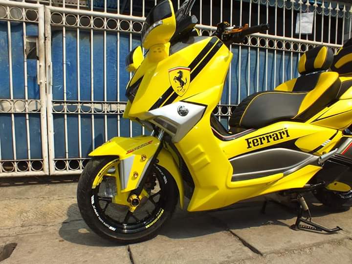 Modifikasi XMAX 250 TOURING STYLE Kuning Ngejreng | Otomotif Langka ...