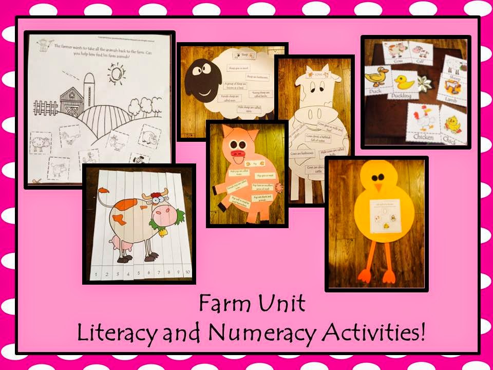 Spoonfuls of Kindergarten: Farm Unit