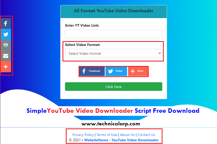 Free Youtube Video Downloader Script 2 For Blogger ~ Technical Arp