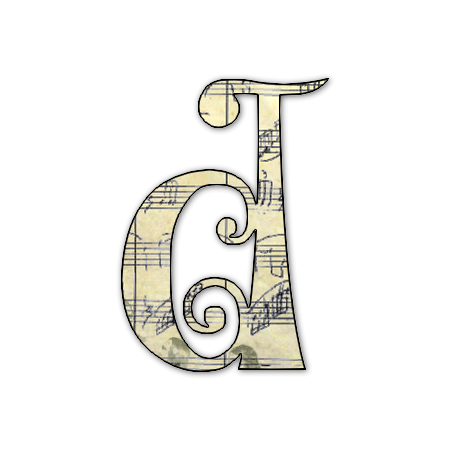 Precioso Alfabeto con Partituras Musicales. - Oh my Alfabetos!