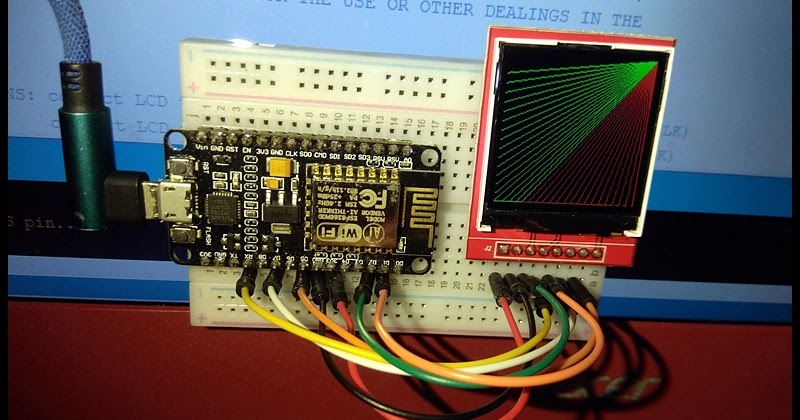 Arduino-er: NodeMCU (ESP8266) + 1.44" 128x128 TFT with ST7735 SPI ...