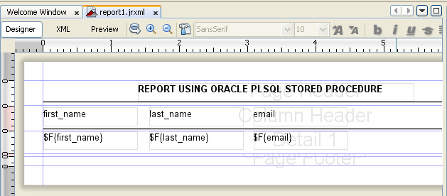 Rajendra M Tambat Calling Oracle Stored Procedure In Jasperreports