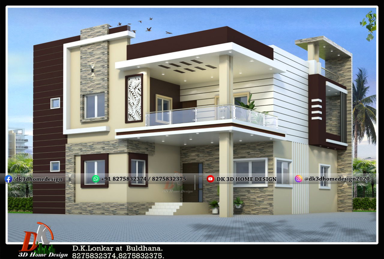 3D Home Design & Plans: 2 Floor House Designs