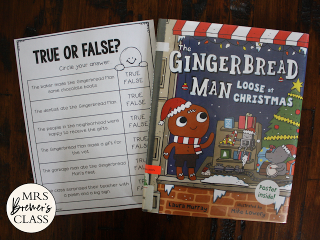 The Gingerbread Man Loose at Christmas | Book Activities and Craftivity ...