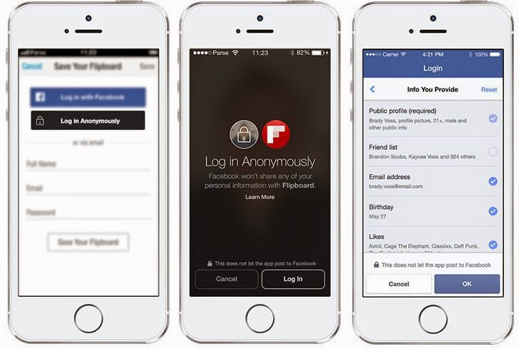 Facebook Introduces Anonymous Login to Limit Third-party App Permissions