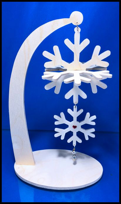 Scrollsaw Workshop: 3D Snowflake Ornament Free Scroll Saw Pattern.