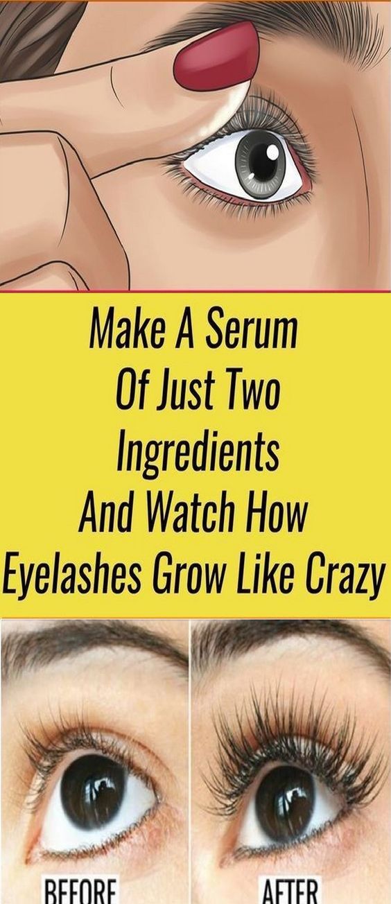 MAKE A SERUM OF JUST TWO INGREDIENTS AND WATCH HOW EYELASHES GROW LIKE ...